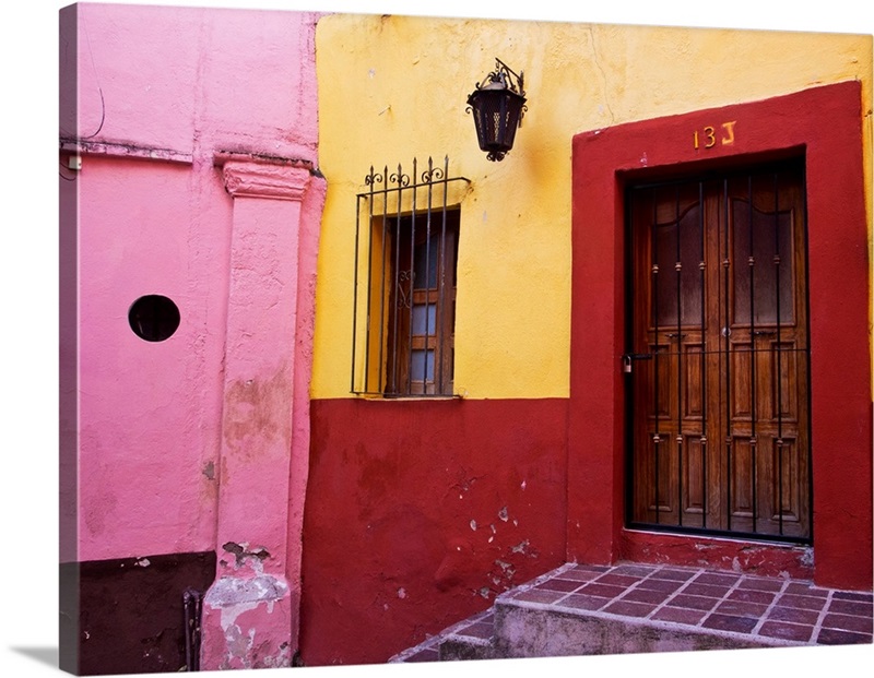 Colorful Back Alley Of Guanajuato, Mexico | Great Big Canvas