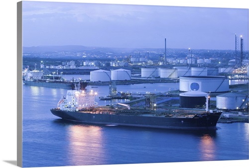 Curacao, Willemstad, Oil Tankers at Curacao Island Oil Refinery | Great ...