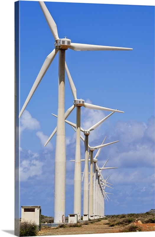 Curacao, Wind turbines, Curacao | Great Big Canvas
