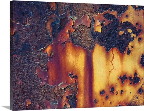 Details Of Rust And Paint On Metal Wall Art, Canvas Prints, Framed ...