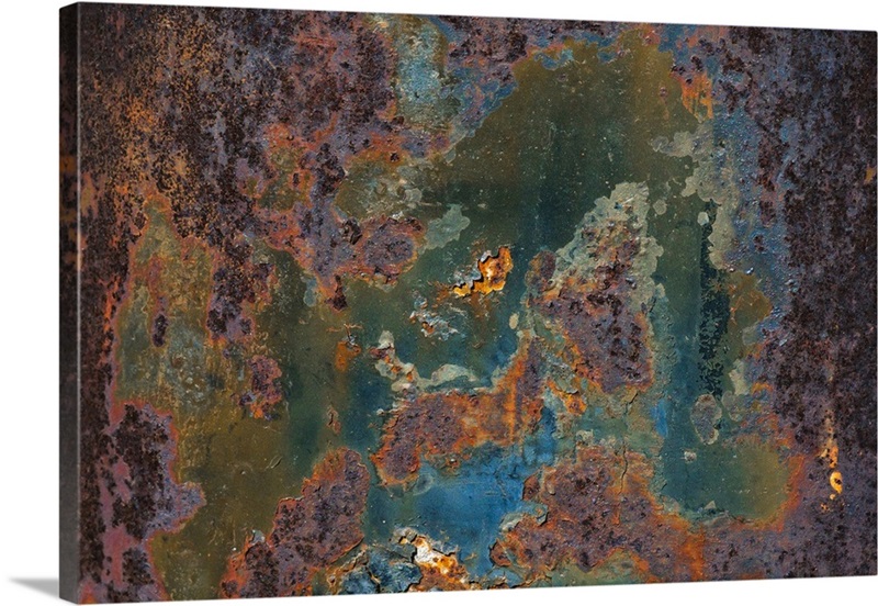 Details Of Rust And Paint On Metal Wall Art, Canvas Prints, Framed ...