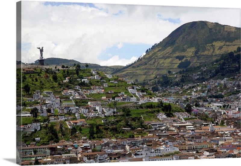 Ecuador, Quito, surrounded by the Andes mountains | Great Big Canvas