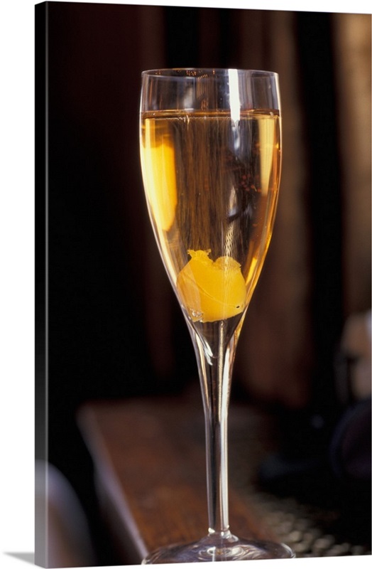 France, Alsace, Nancy, Champagne with plum | Great Big Canvas