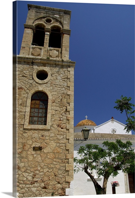 Greece, One Of Over 40 Historical Churches On The Rock Of Monemvasia ...