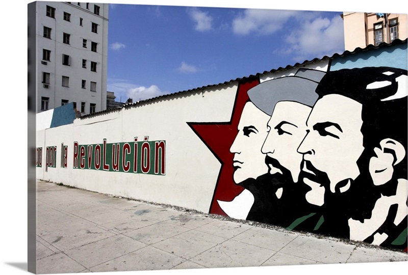 Havana, Cuba, Revolutionary signage | Great Big Canvas