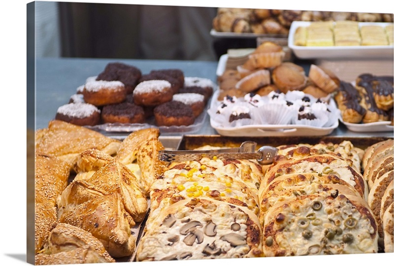 Israel, Jerusalem, bakery with traditional baked goods | Great Big Canvas