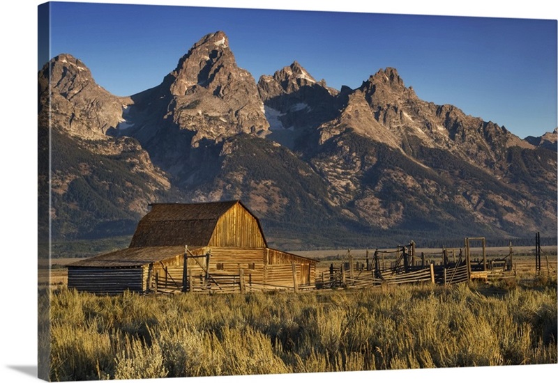 Moulton Barn in Antelope Flats, Grand Teton National Park, Wyoming ...