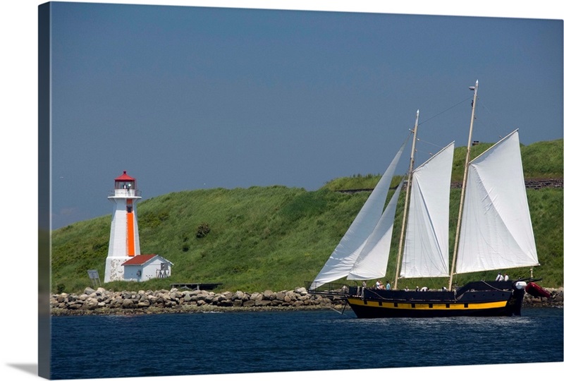 Nova Scotia, Halifax, George's Island and Lighthouse, Tourist pirate ...