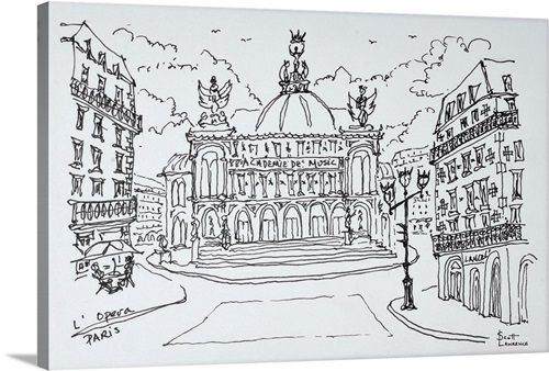 Palais Garnier Opera house, Paris, France | Great Big Canvas