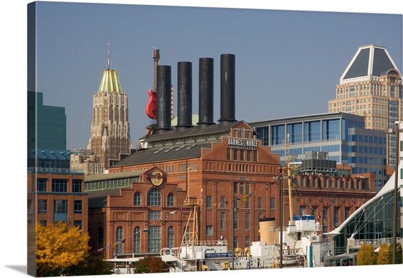 Renovated buildings, Baltimore Waterfront | Great Big Canvas