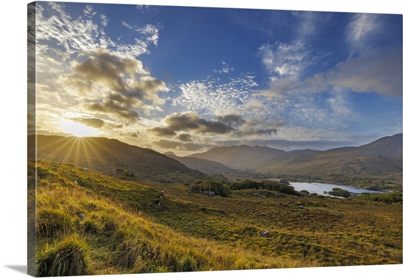 Sunset Over Upper Lake Killarney In Killarney National Park, Ireland ...