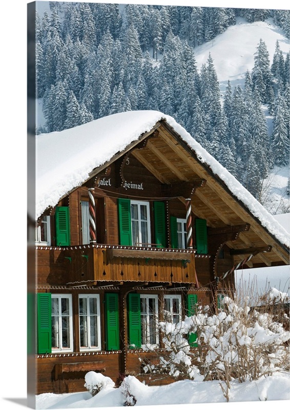 Switzerland, Bern, Kandersteg: Kandertal Valley, Ski Chalet | Great Big ...