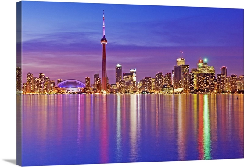Toronto Skyline at dusk | Great Big Canvas