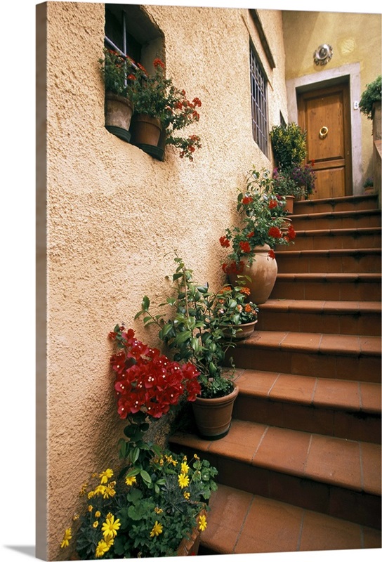 Tuscan Staircase, Italy | Great Big Canvas
