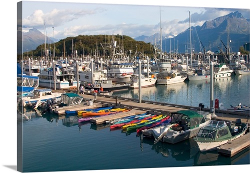 USA, Alaska, Valdez harbor | Great Big Canvas