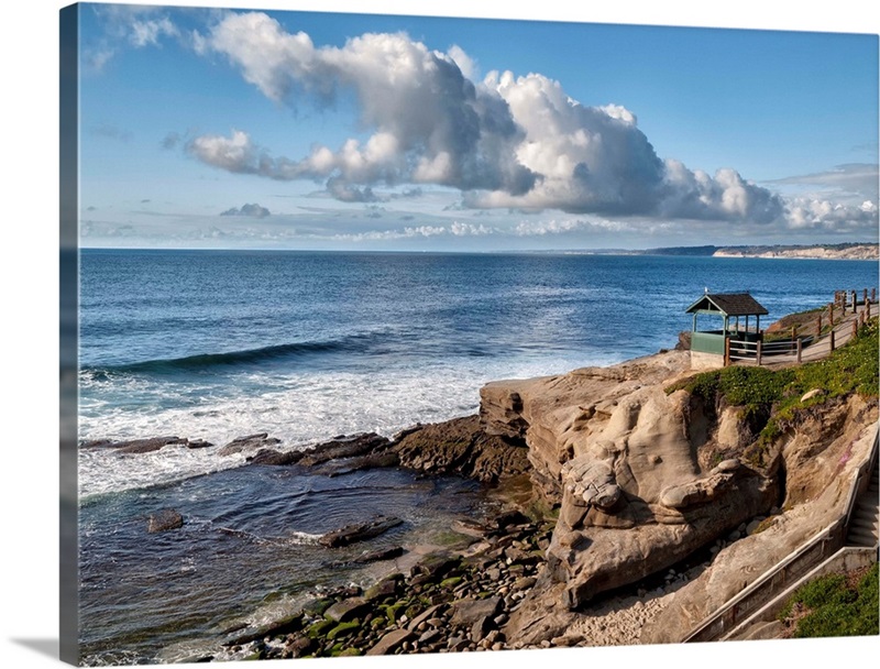 USA, California, La Jolla, Coastal La Jolla At Shell Beach | Great Big ...