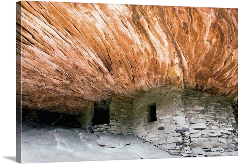 Utah, Cedar Mesa, Native American dwelling known as House on Fire ...