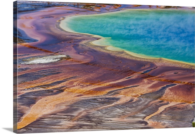 Yellowstone National Park, USA, Wyoming, Grand Prismatic Spring, Midway Geyser Basin Wall Art ...