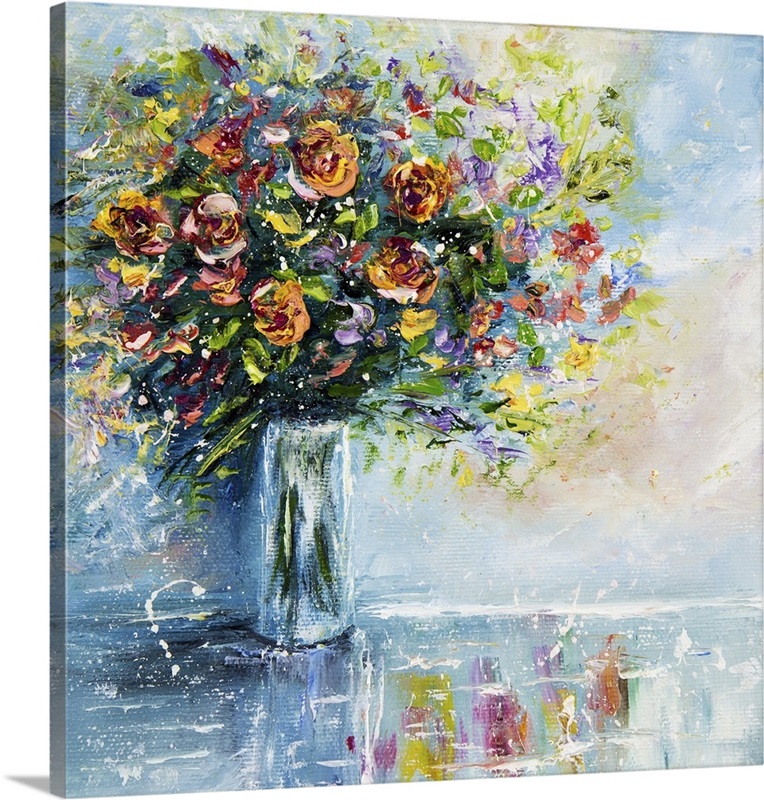 Colorful Flower Bouquet Wall Art, Canvas Prints, Framed Prints, Wall ...