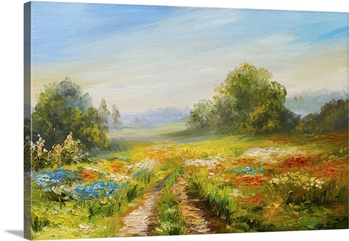 Colorful Flower Field | Great Big Canvas