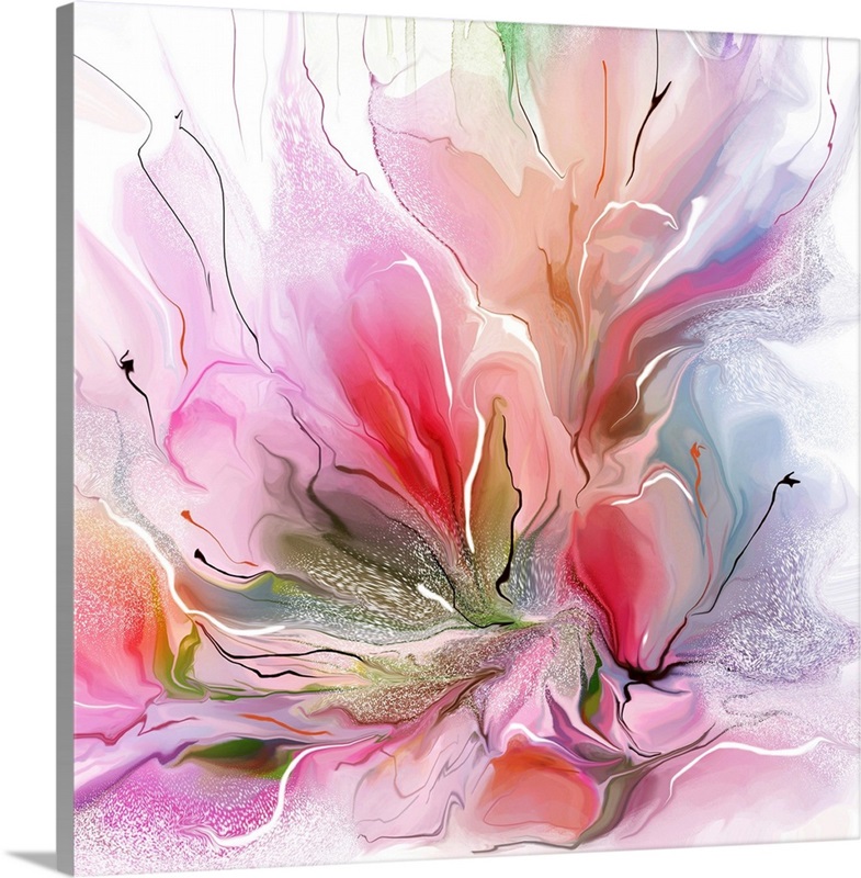 Lovely Painted Floral Design | Great Big Canvas