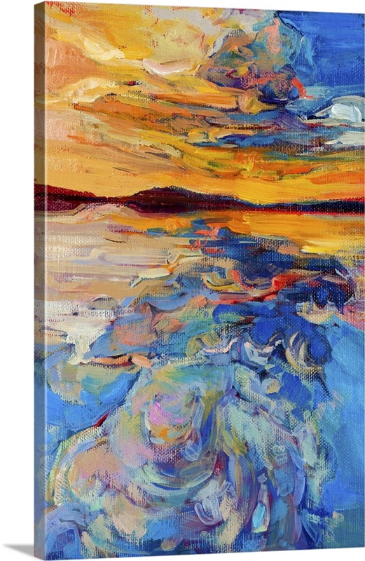 Sunset Over Ocean | Great Big Canvas