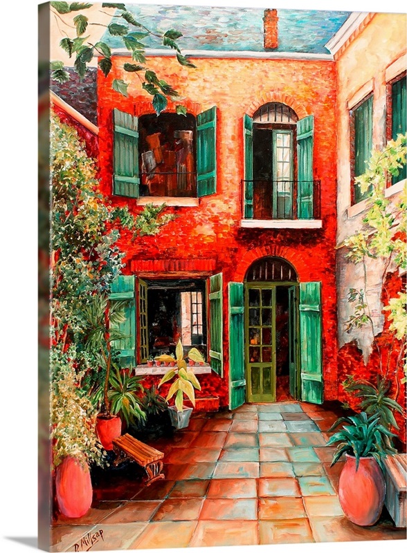 Royal Street Courtyard | Great Big Canvas