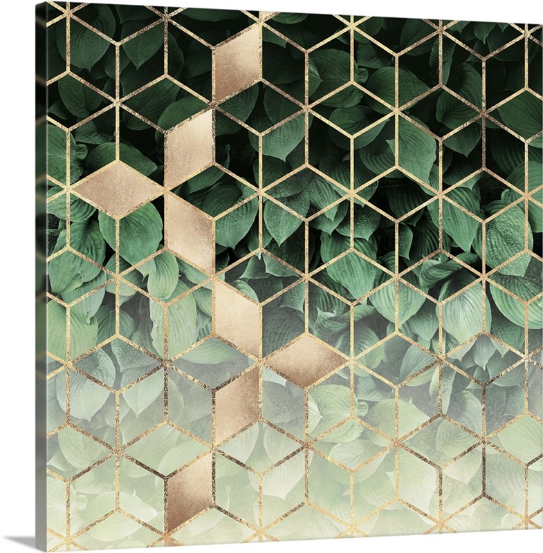 Leaves And Cubes | Great Big Canvas