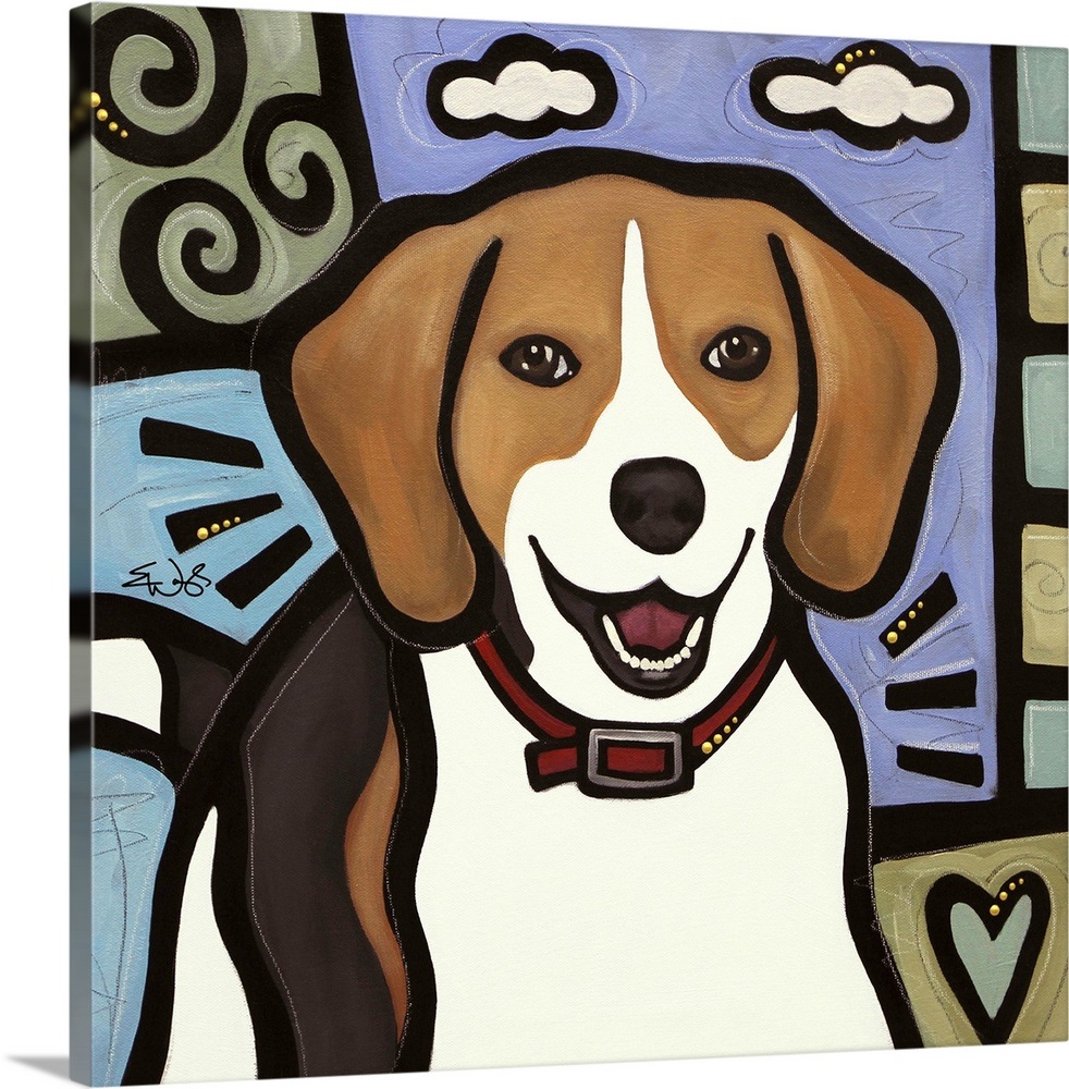 Beagle Pop Art Wall Art, Canvas Prints, Framed Prints, Wall Peels ...
