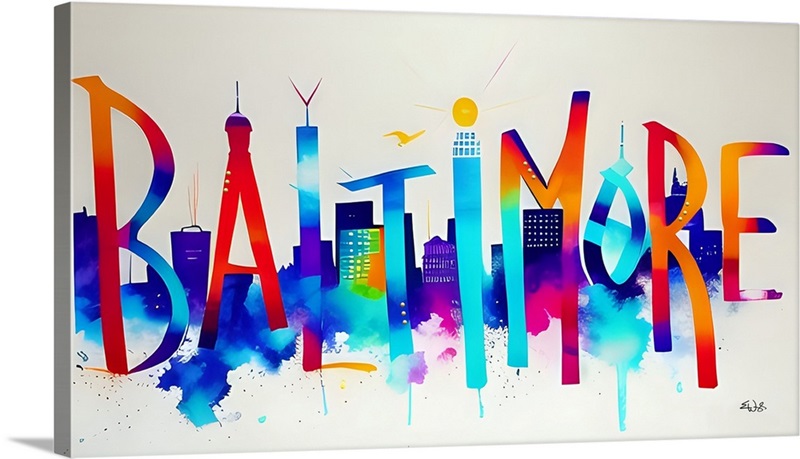 City Strokes Baltimore | Great Big Canvas