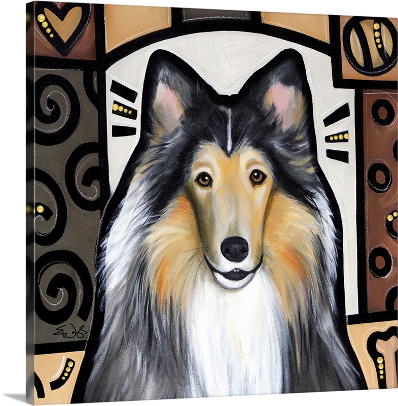 Collie Pop Art | Great Big Canvas