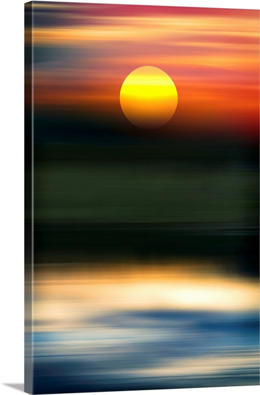 Abstract Of Sun Over Water Wall Art, Canvas Prints, Framed Prints, Wall ...