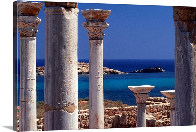 Africa, Libya, Cyrenaica, Susah (Apollonia), archaeological site ...