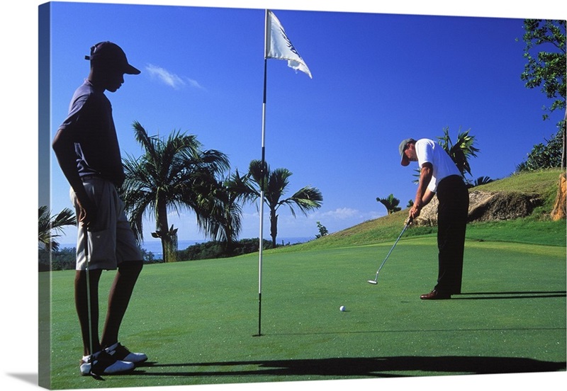 Africa, Seychelles, Praslin, Lemuria Resort, golf course | Great Big Canvas