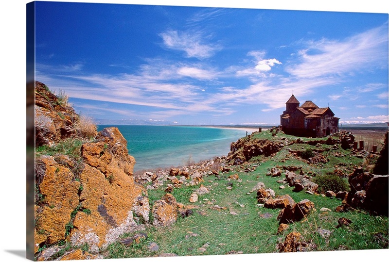 Armenia, Gegharkunik, Sevan Lake, Hayravank Monastery | Great Big Canvas