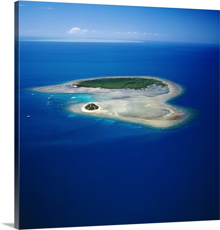 Australia, Queensland, Great Barrier Reef, Low Island | Great Big Canvas