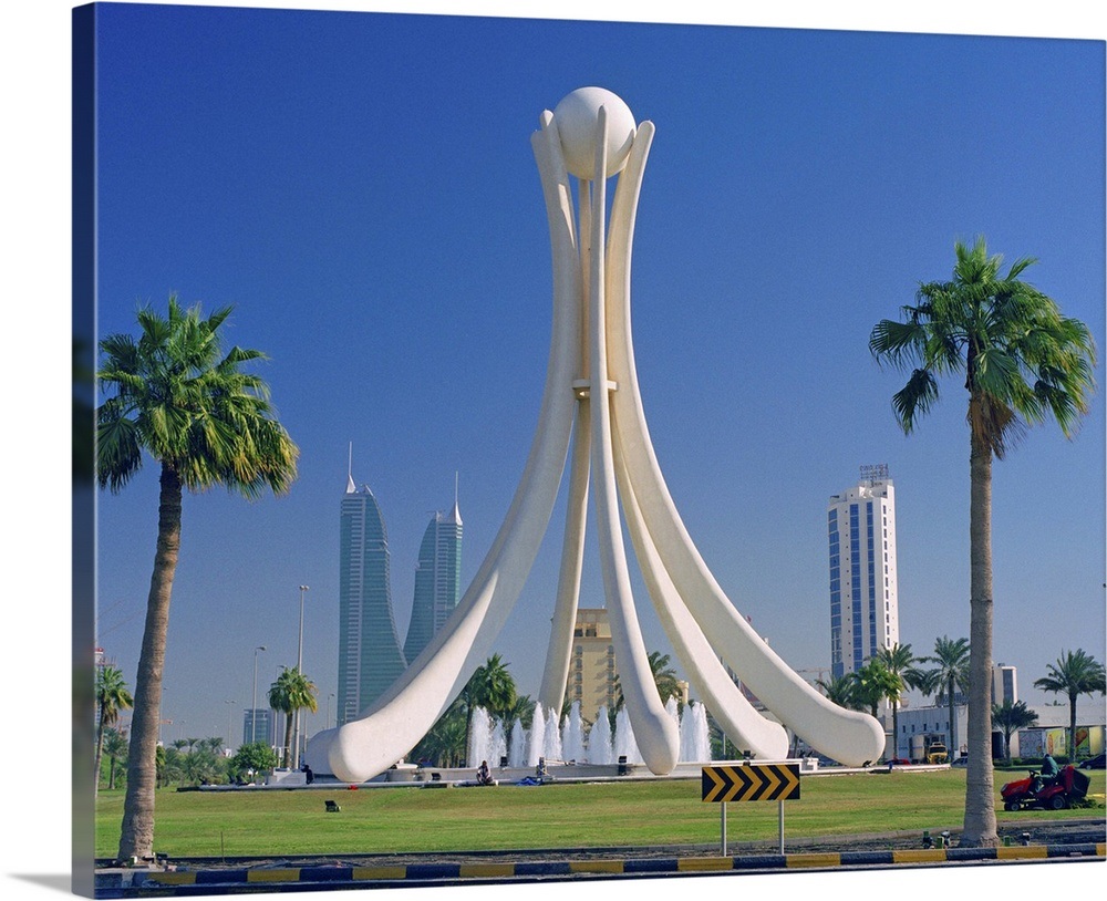 Bahrain, Al-Bahrayn, Manama, Pearl Monument Wall Art, Canvas Prints ...