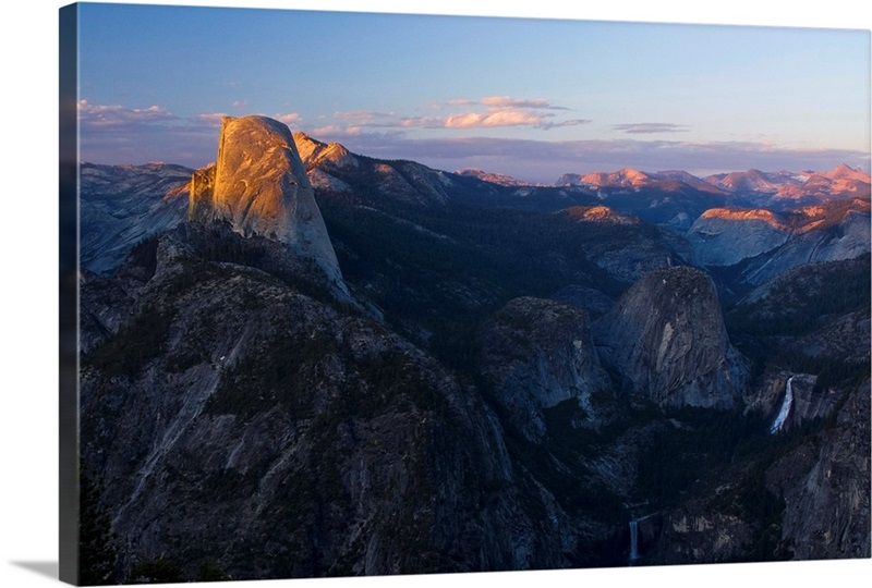 California, Yosemite National Park, Sunset to the Half Dome from ...