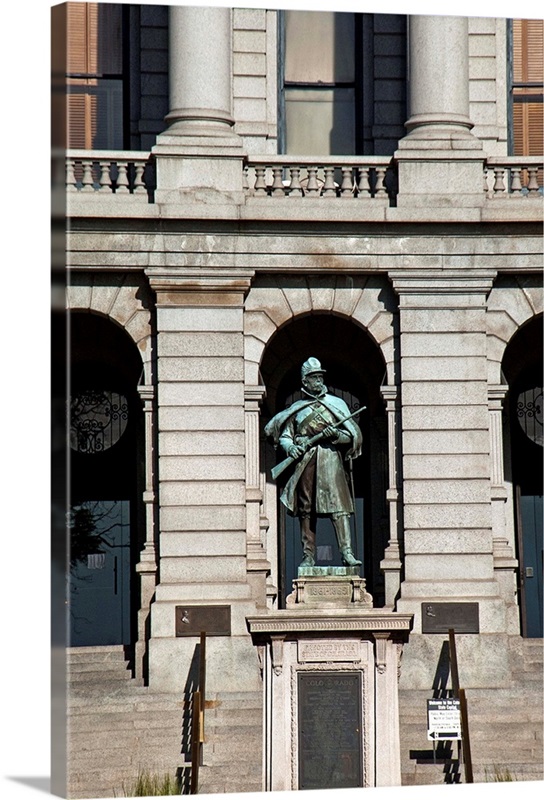 Colorado, Denver, State Capitol Building, Civil War Union Soldier ...