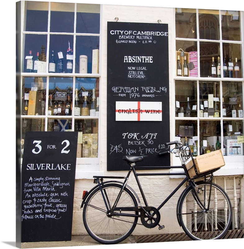 England, Cambridge, shop selling English wine | Great Big Canvas
