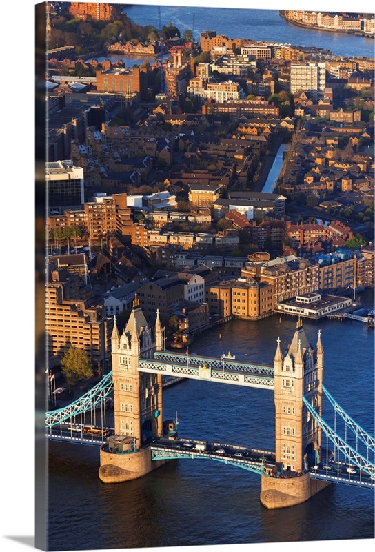 England, London, City of London, Tower Bridge, View from the Shard ...