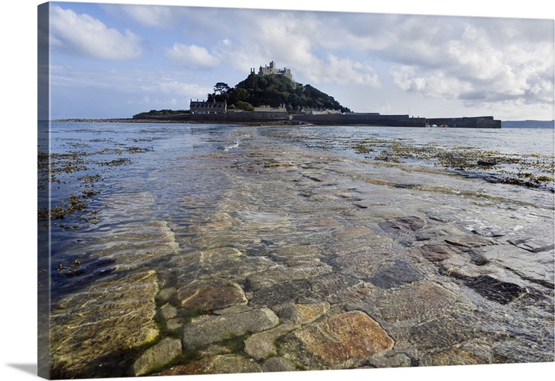 England, Penwith peninsula, Cornwall, View of Saint Michael's Mount ...