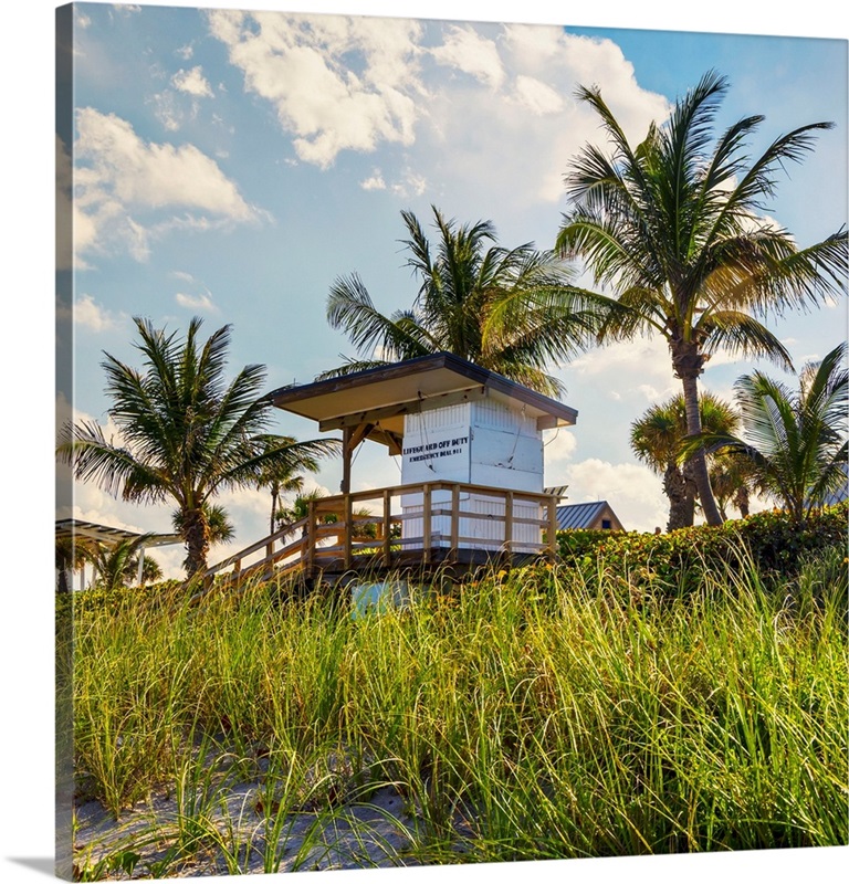 Florida, Boynton Beach, Oceanfront Park, Lifeguard House | Great Big Canvas