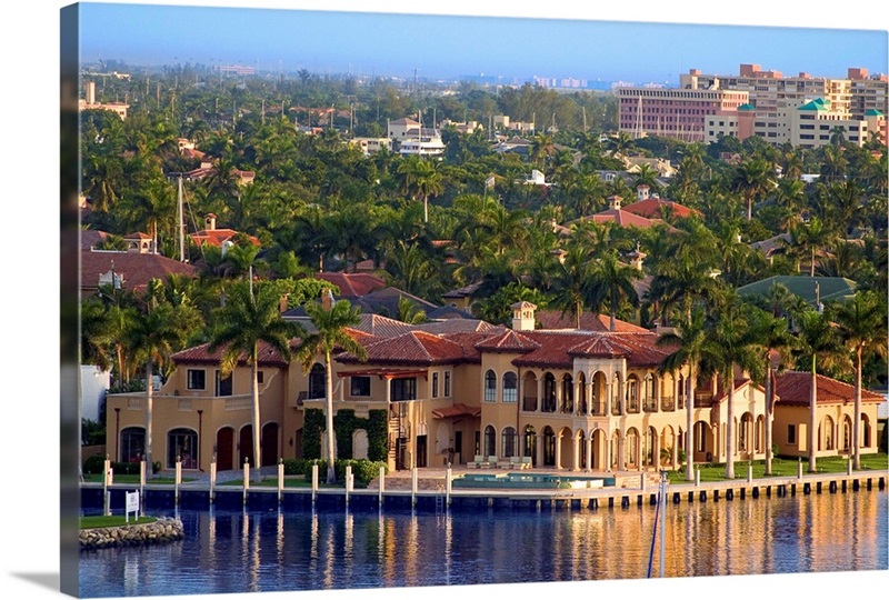 Florida, Fort Lauderdale, Atlantic ocean, House on the canal | Great ...