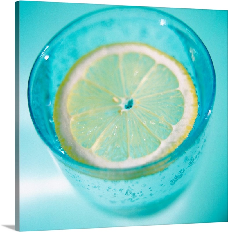 Glass of water and lemon | Great Big Canvas