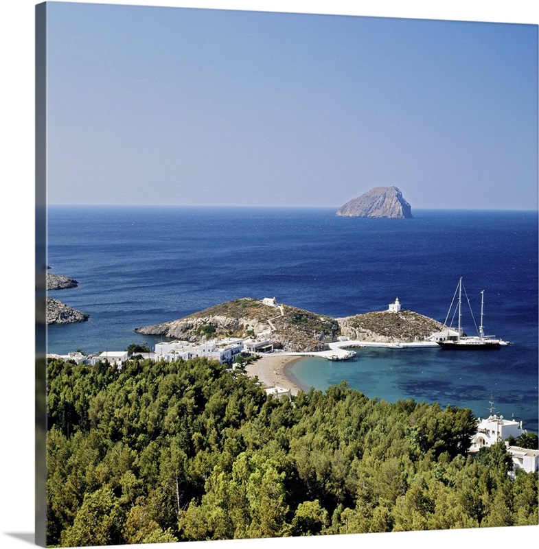 Greece and Euboea, Attica, Kythira island, Kapsali bay | Great Big Canvas