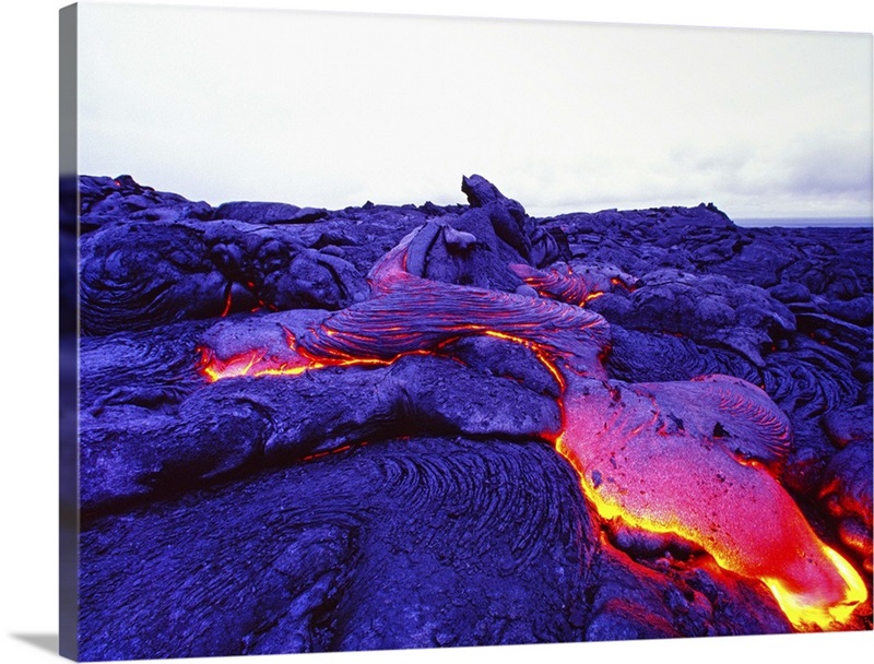 Hawaii, Big Island, Hawaii Volcanoes National Park, Eruption along East ...