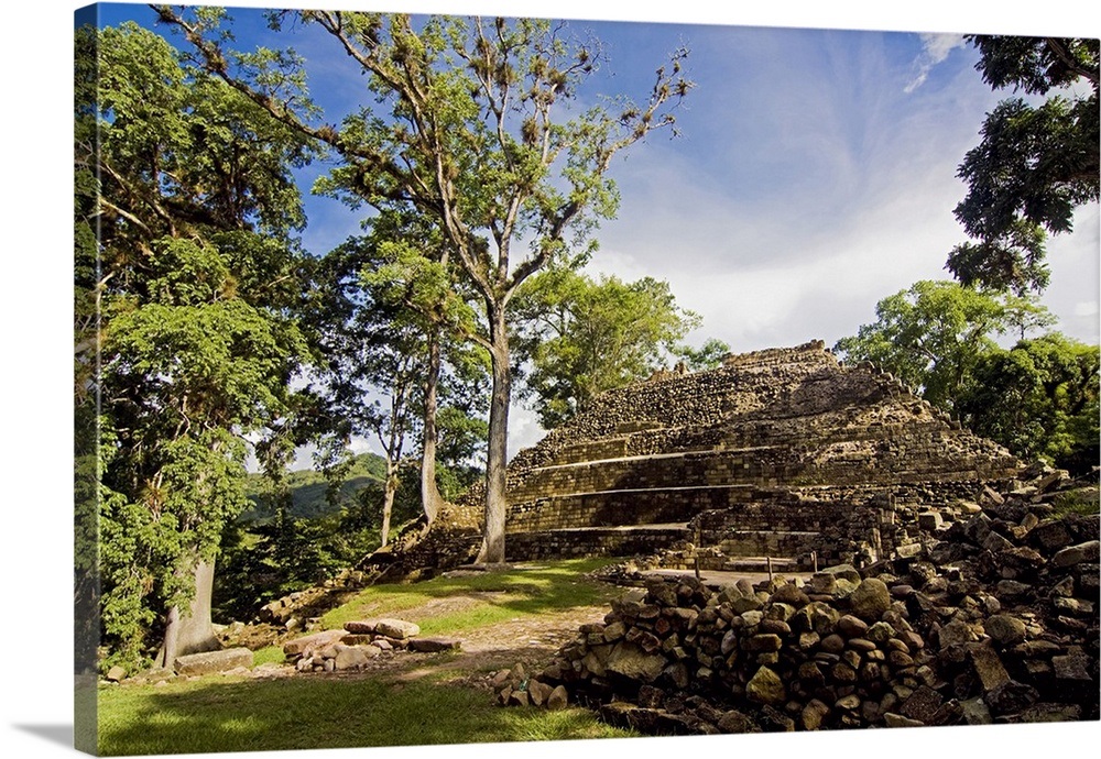 Honduras, Copan, The Temple 16, Mayan ruins Wall Art, Canvas Prints ...