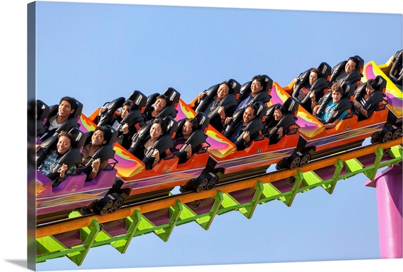 Hong Kong, Roller coaster at Ocean Park | Great Big Canvas
