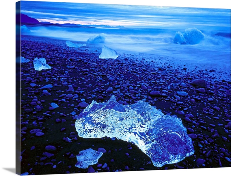 Iceland, South Coast, ice floe | Great Big Canvas